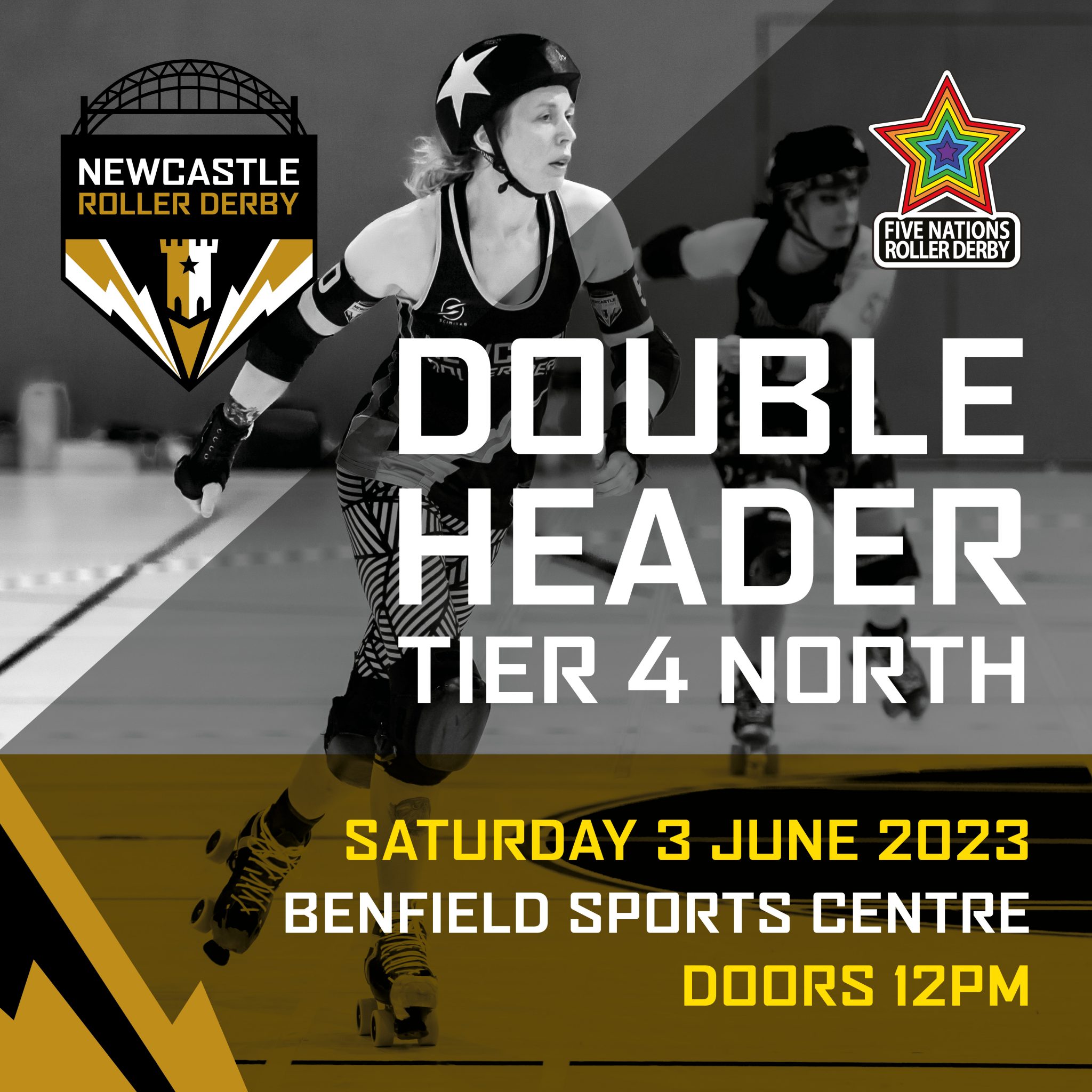 Home Game 3 June 2023: Five Nations Roller Derby | Newcastle RollerDerby